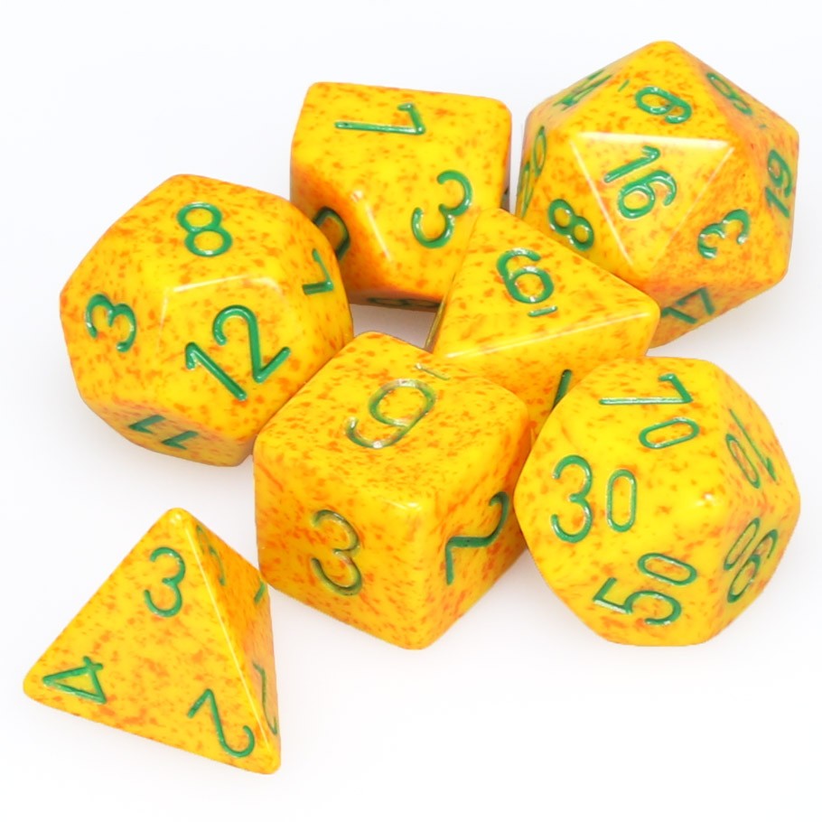 Chessex Polyhedral Dice Set: Speckled - Lotus