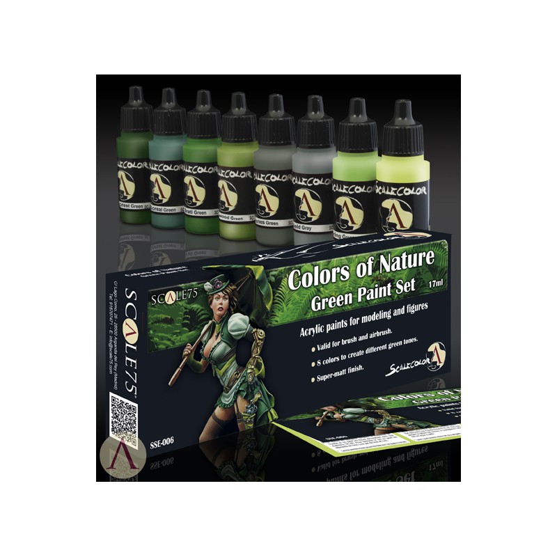 Scale 75: Scalecolor - Colors Of Nature Green Paint Set