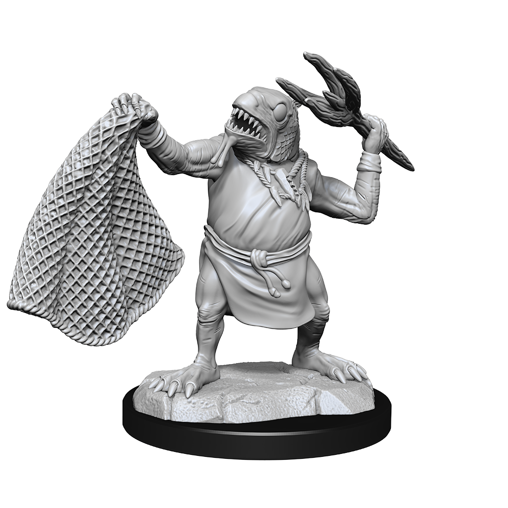 Wizkids Nolzur's Marvelous Miniatures: Kuo-Toa & Kuo-Toa Whip