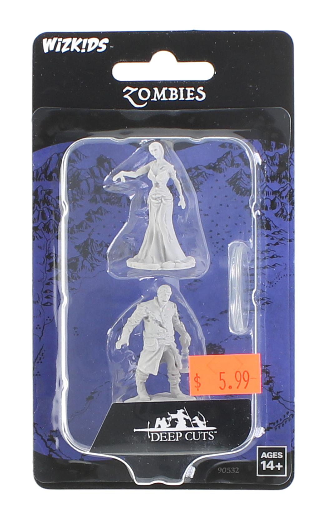 WizKids Deep Cuts Unpainted Miniatures: Zombies