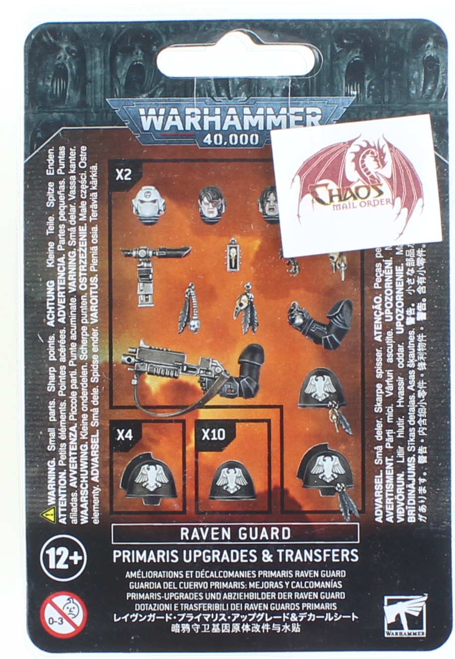 Warhammer 40K: Space Marines Primaris Upgrades - Raven Guard