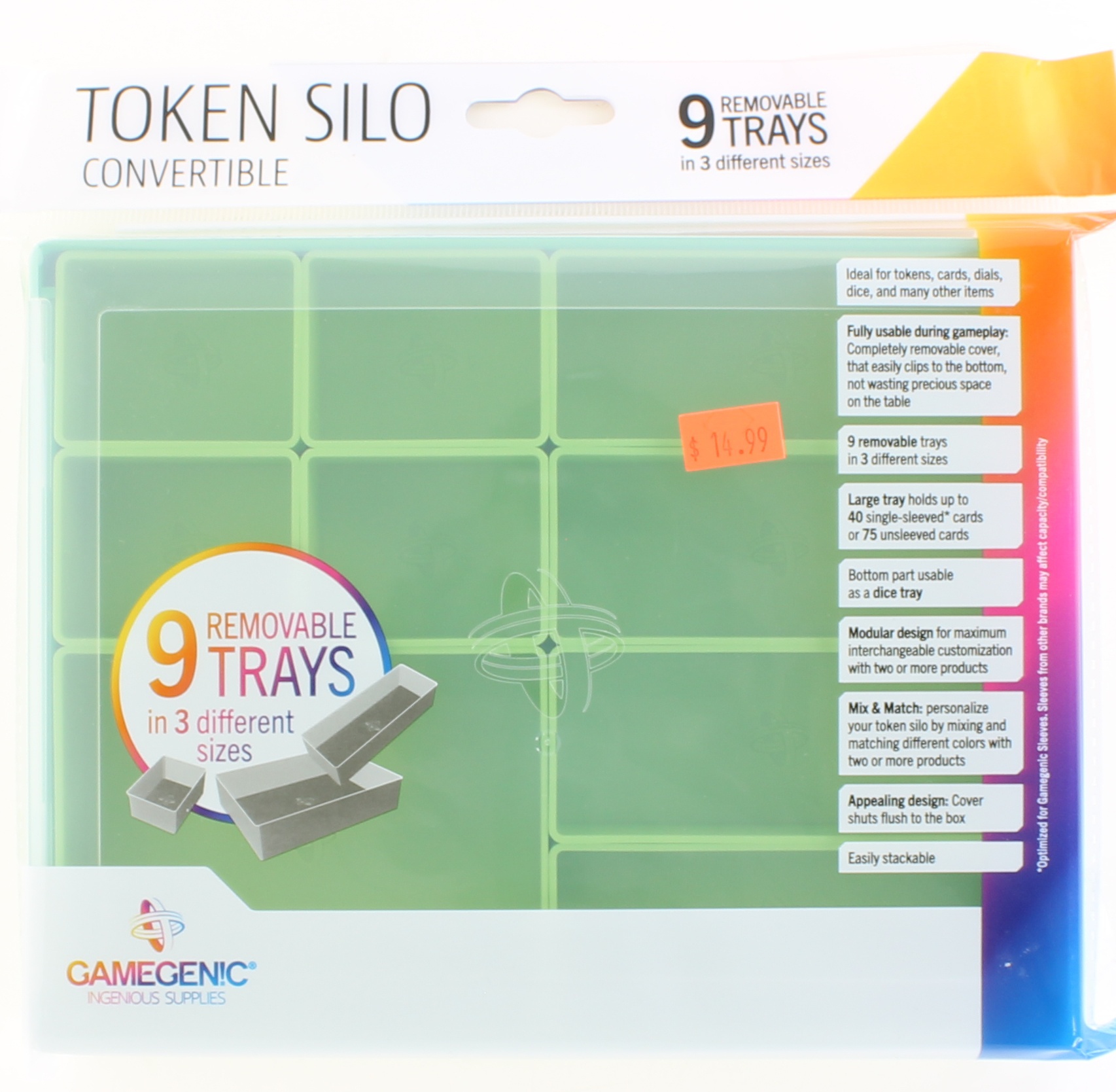 Gamegenic Token Silo Green
