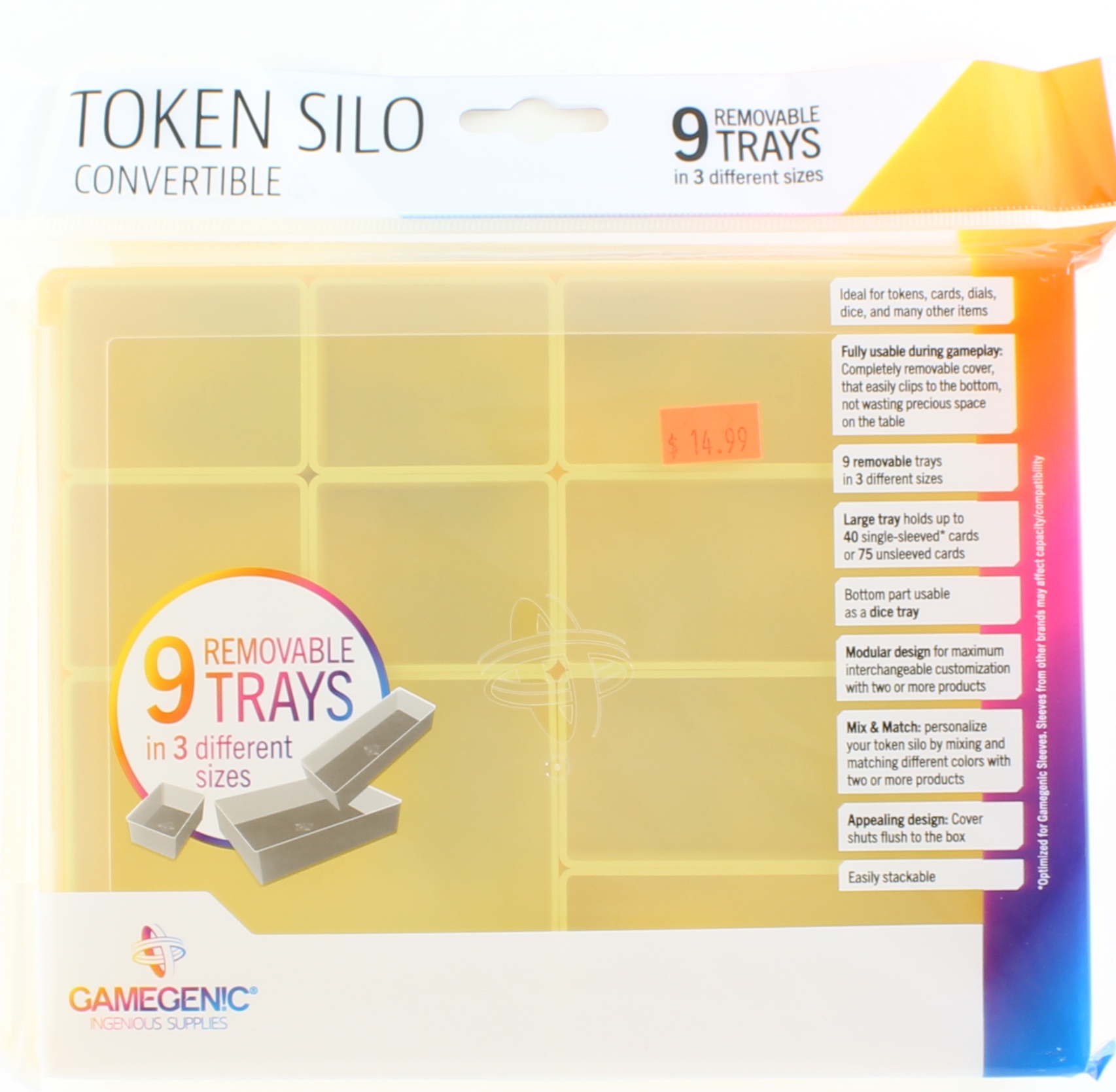 Gamegenic Token Silo Yellow