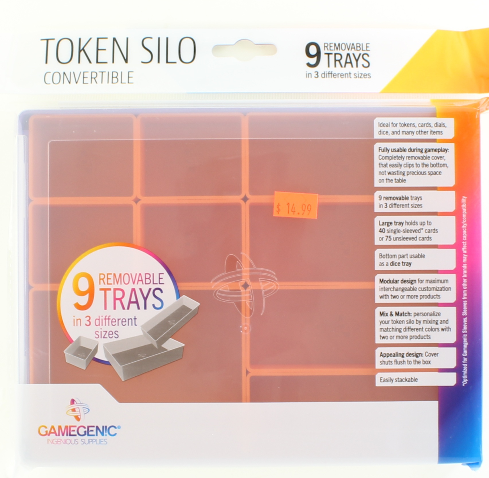 Gamegenic Token Silo Purple/Orange