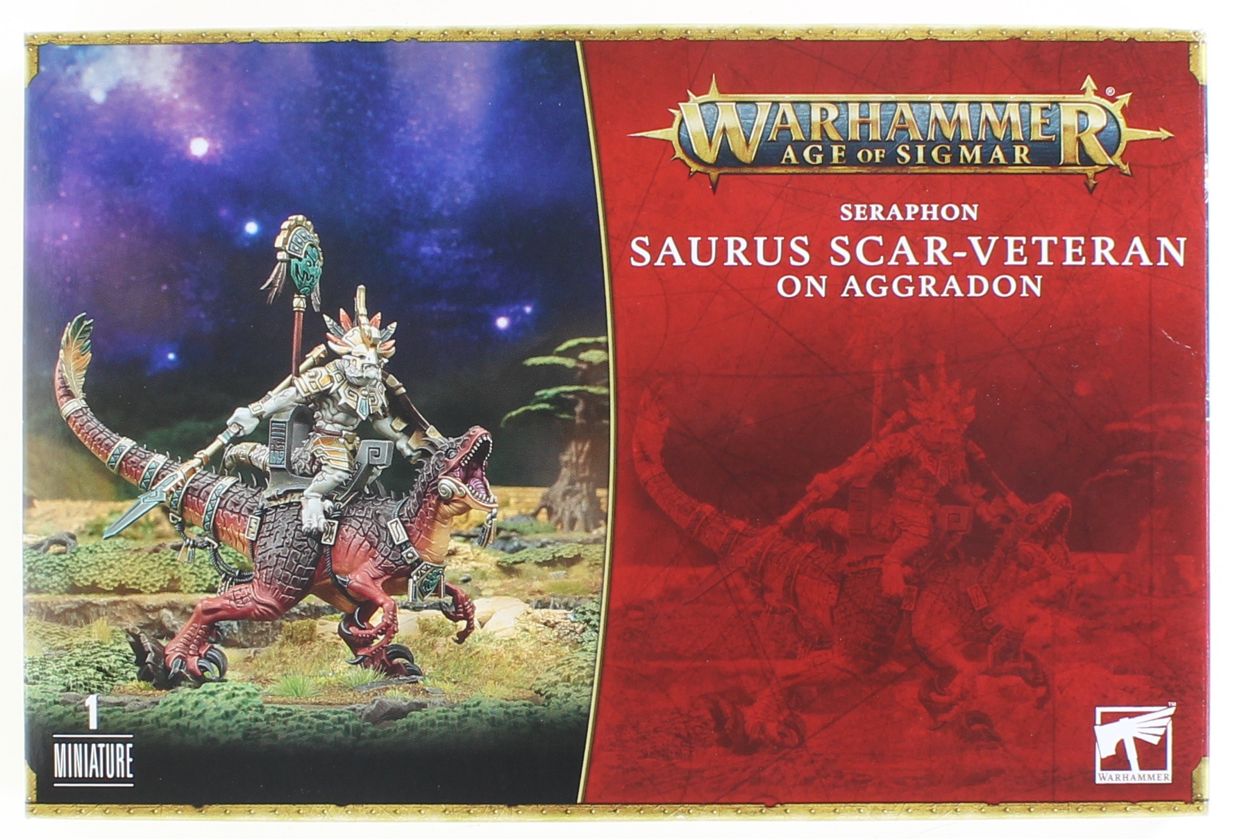 Seraphon: Saurus Scar-Veteran On Aggradon