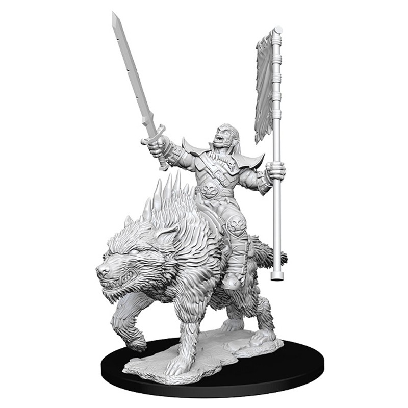 Wizkids Pathfinder Deep Cuts: Orc On Dire Wolf